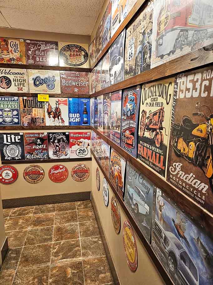 Your man cave called, and it wants every single one of these beautifully nostalgic signs immediately.