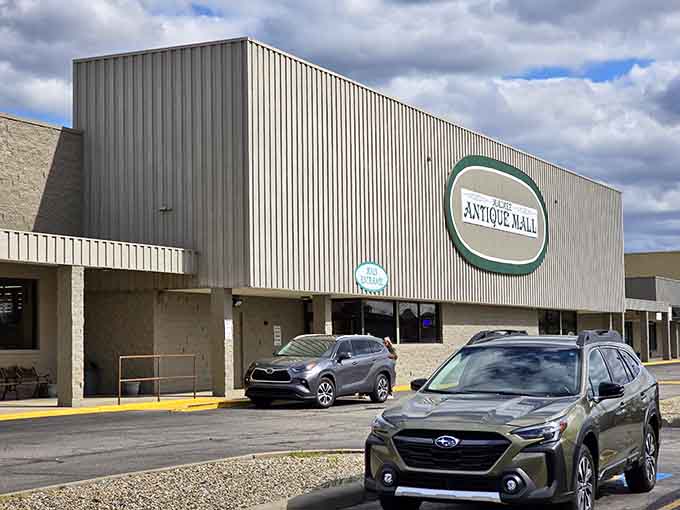 Plenty of parking means you can take your time browsing without worrying about meter money.