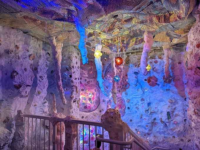 Stalactites dripping with color like nature decided to collaborate with a particularly enthusiastic interior designer on hallucinogens.