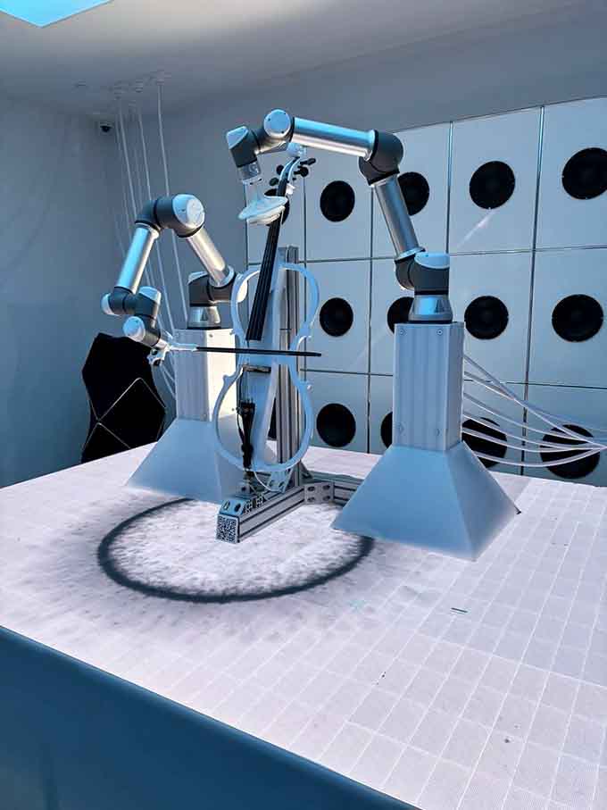 Even the robots here are cultured enough to play classical music in their downtime.