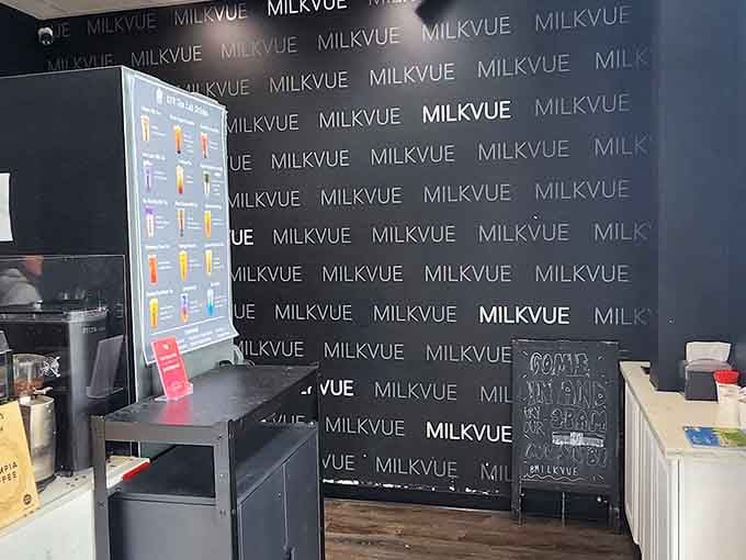 That branded wall isn't just decor, it's a promise of handcrafted excellence that they deliver on every single day.