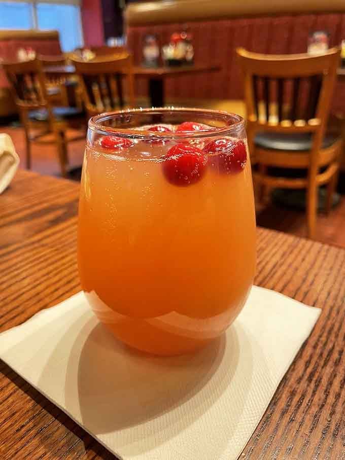 A cran-pineapple mimosa that tastes like vacation decided to join you for brunch this morning.