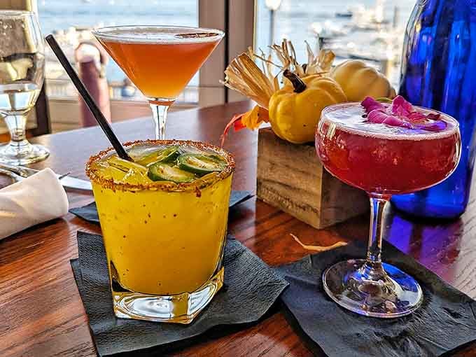 Colorful cocktails that photograph beautifully and taste even better, especially when they're part of the bottomless deal.