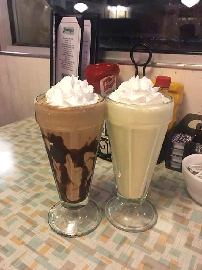 These milkshakes are so thick you'll need biceps like Popeye just to get that first glorious sip through the straw.
