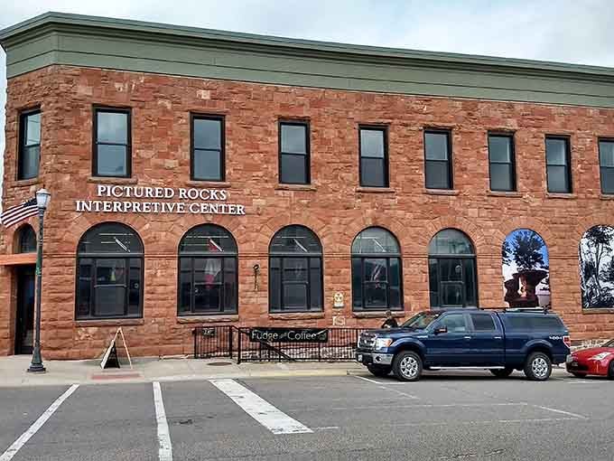 The Pictured Rocks Interpretive Center welcomes visitors to learn about the natural wonders right outside their future front door.
