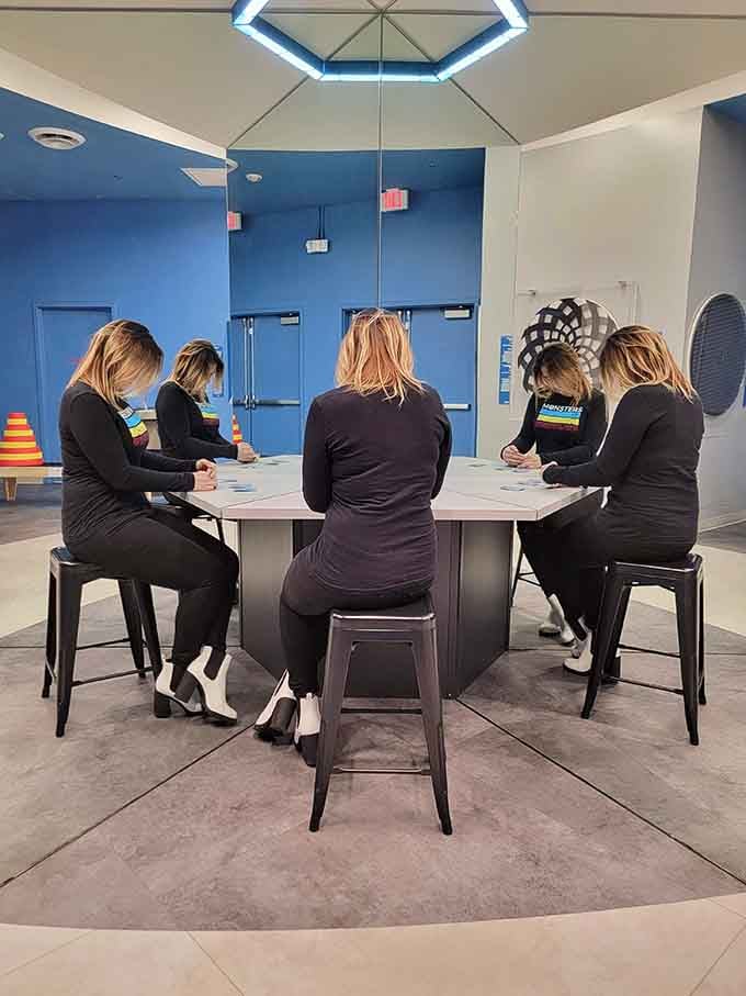 This table creates identical copies of you, finally answering who'd win in a staring contest.