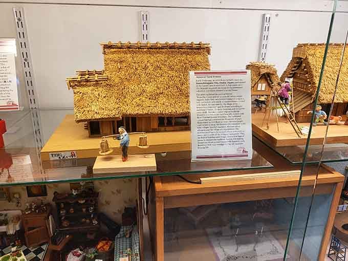 Traditional Japanese farmhouses with thatched roofs demonstrate that incredible craftsmanship transcends both culture and size limitations.