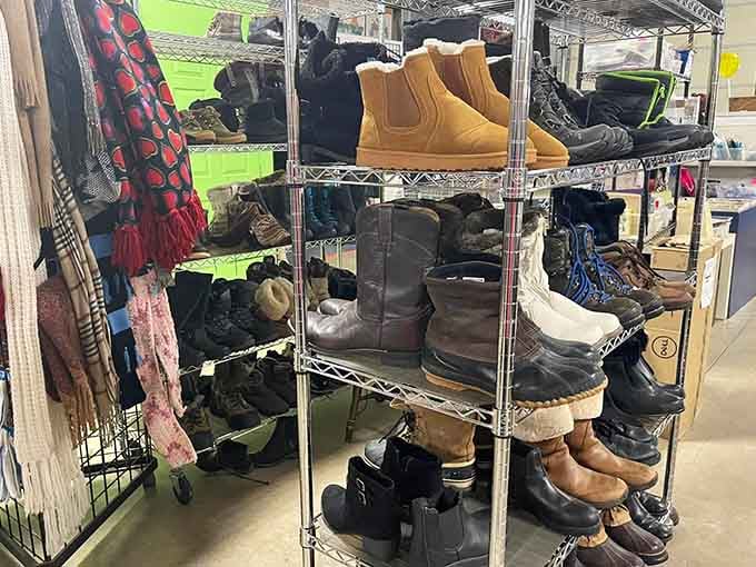 Boots for every season stand at attention, because Michigan weather demands serious footwear options.