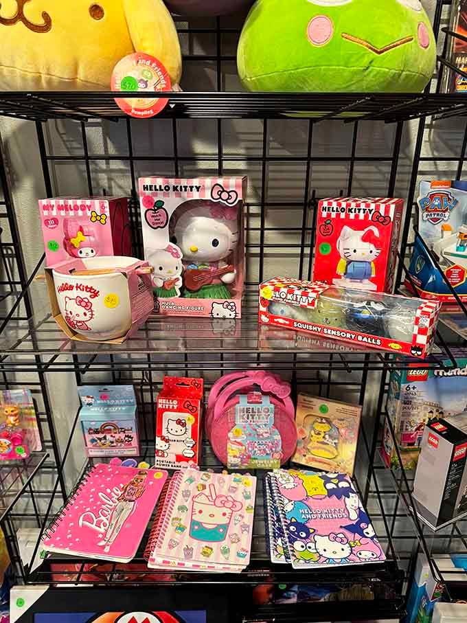 Hello Kitty merchandise proves this arcade museum appeals to fans of every generation and pop culture preference.