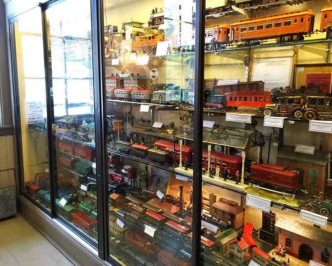 Floor-to-ceiling displays pack in more nostalgia per square foot than your grandparents' attic ever could manage.