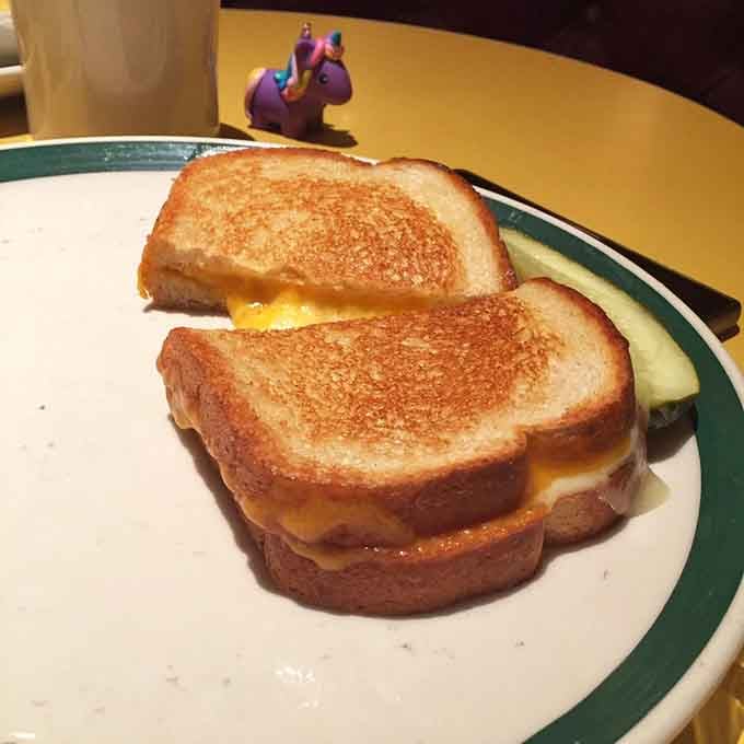Sometimes the simplest pleasures, like perfectly grilled cheese, are exactly what your soul needs for lunch.
