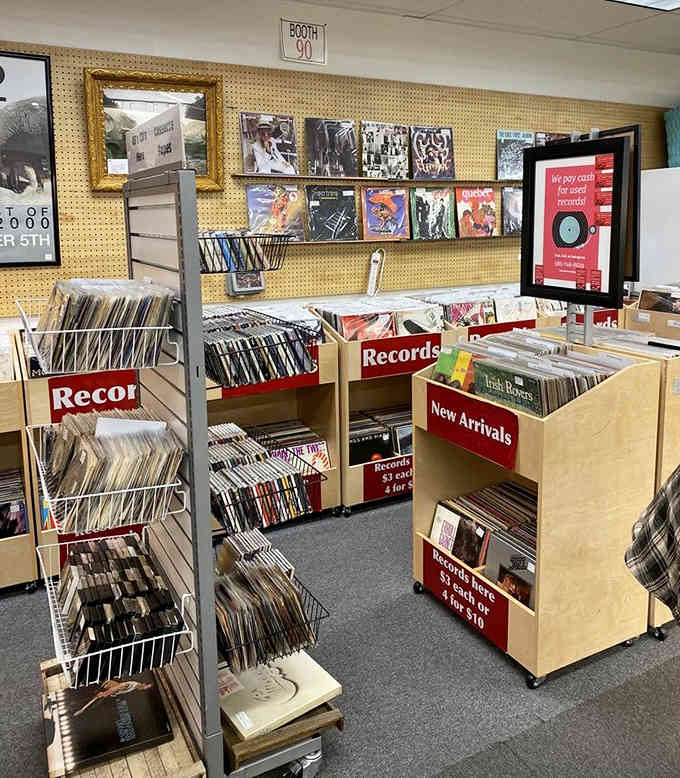Vinyl lovers rejoice, this record collection spans decades of musical history waiting to spin on your turntable.