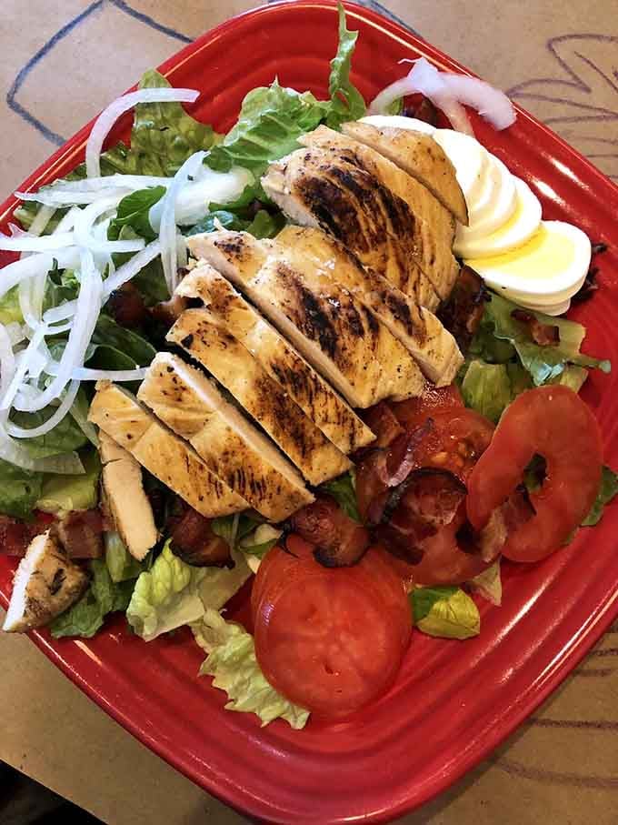 This chicken salad looks like someone actually cares about salad eaters instead of treating them like dietary outcasts seeking redemption.