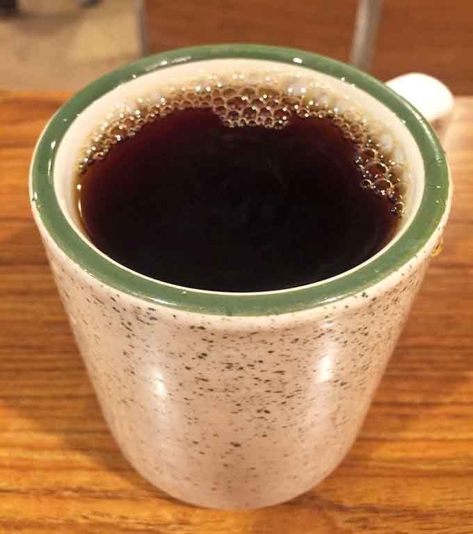 Simple coffee in a classic mug, the kind that tastes better when you're not overthinking your beverage choices.