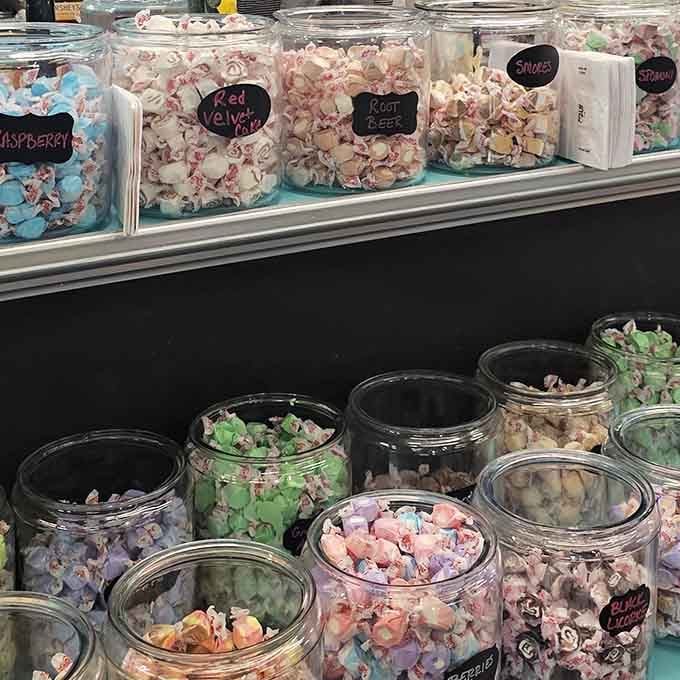 Candy in every color of the rainbow because sometimes snacking requires important life decisions and commitment.