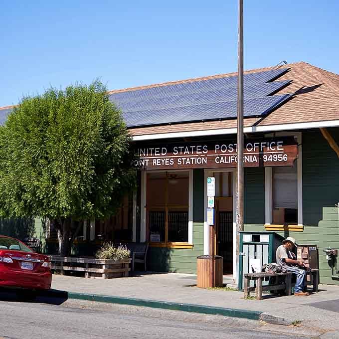 Even the post office here moves at a gentler pace, where mailing a postcard feels like a deliberate act of rebellion against email.