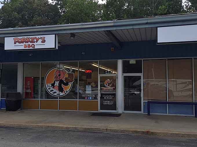 The unassuming storefront hides what locals already know: some of Maryland's finest barbecue happens right here in Lothian.