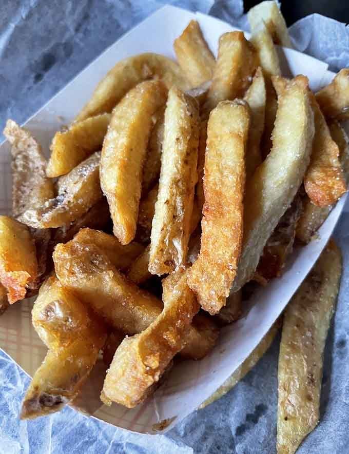 Hand-cut fries with that perfect golden crunch prove that some traditions are worth keeping alive and delicious forever.