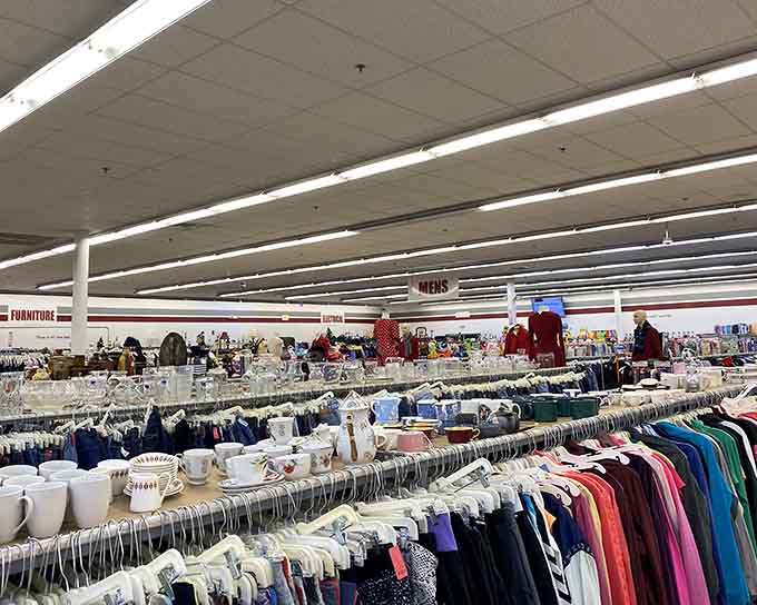 This view captures just a fraction of the store's vastness, like trying to photograph the ocean with a disposable camera.