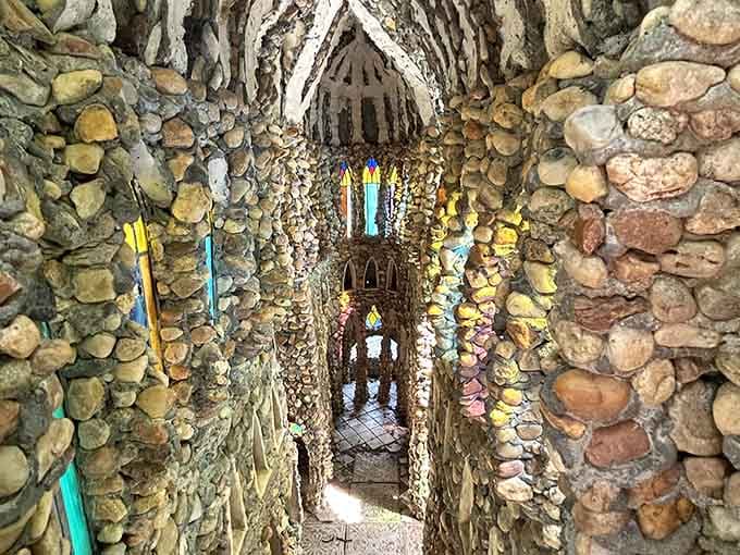 Peek inside these tiny stone corridors and marvel at the architectural details that shouldn't be possible.