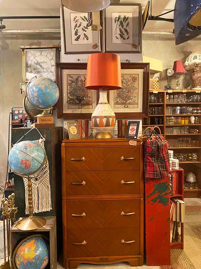 That orange lamp has illuminated more late-night conversations than your smartphone ever will, guaranteed without notifications.