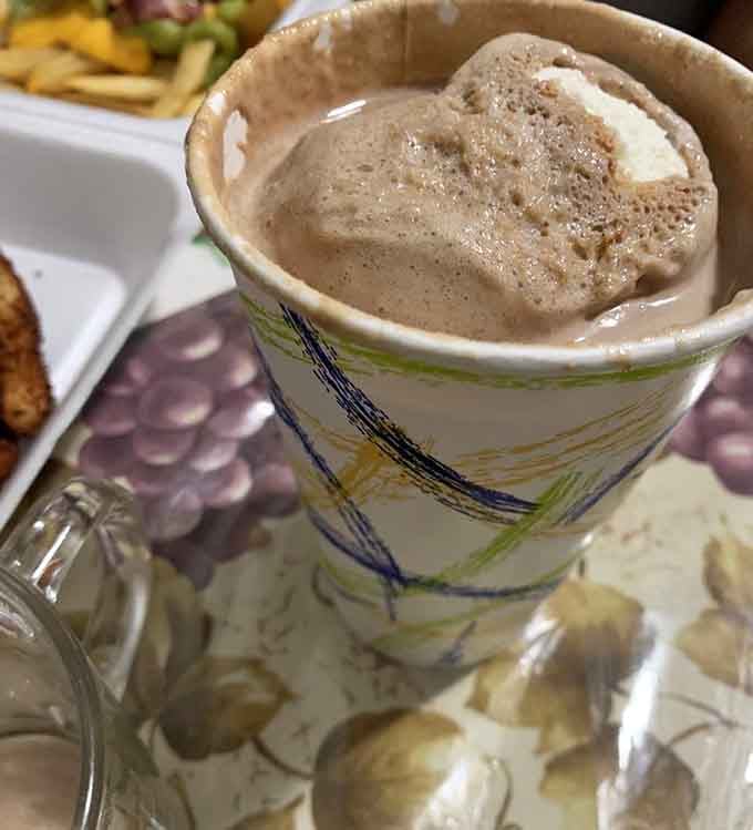 A milkshake thick enough to require actual effort, just like the good old days before everything went healthy.