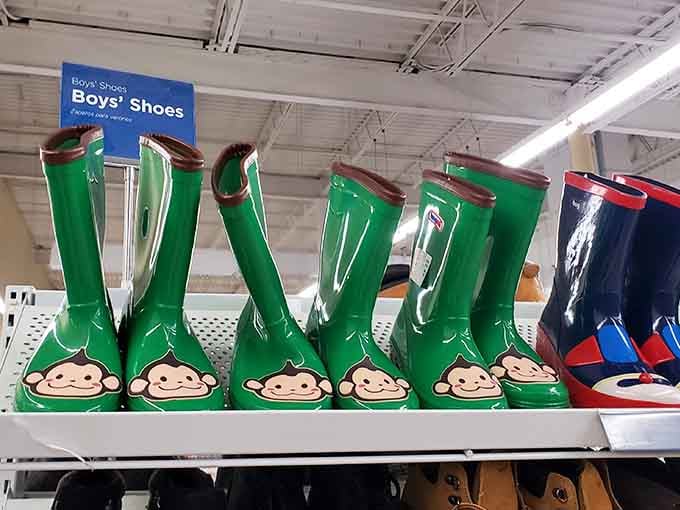 Rain boots with personality, proving that puddle-jumping doesn't require breaking the bank or sacrificing whimsy.