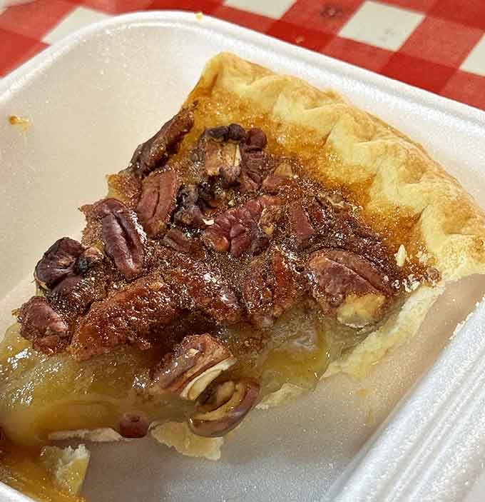 Pecan pie this good should probably require a warning label or at least a moment of silence.