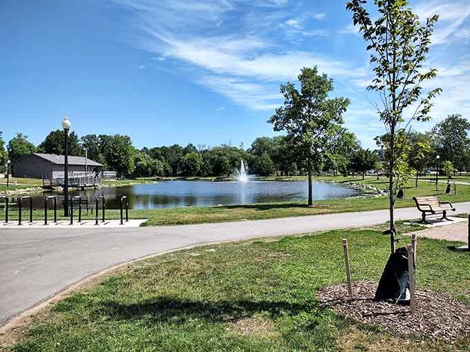 Parks where families gather today on land that once hummed with the sounds of 19th-century industry.