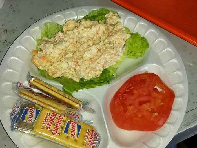 Fresh shrimp salad served simply, because when ingredients are this good, you don't need to complicate things.