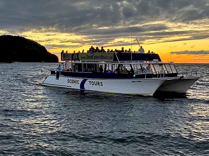 Scenic boat tours reveal Sister Bay's beauty from the water, offering perspectives you'll never get from your car window.