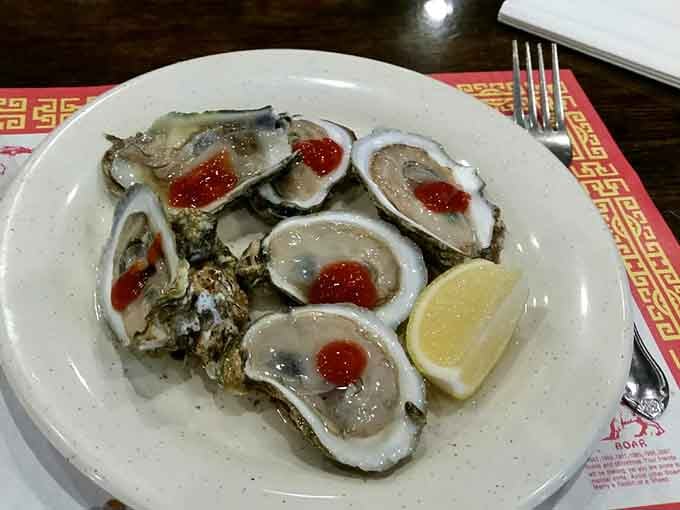 Fresh oysters on the half shell bring a touch of coastal elegance to your unlimited dining adventure.