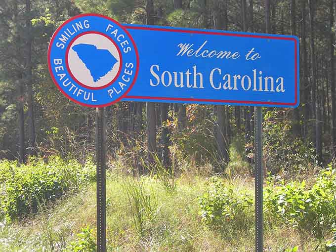 Sometimes the simplest signs carry the biggest meaning, especially when they're welcoming you to the Palmetto State.