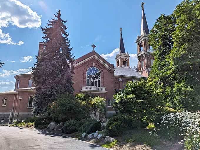 Gonzaga University's historic chapel anchors a beautiful campus where basketball is practically a religious experience.