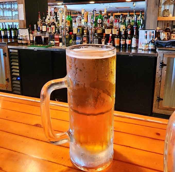 Cold beer and a full bar mean you can toast to your excellent decision-making skills properly.