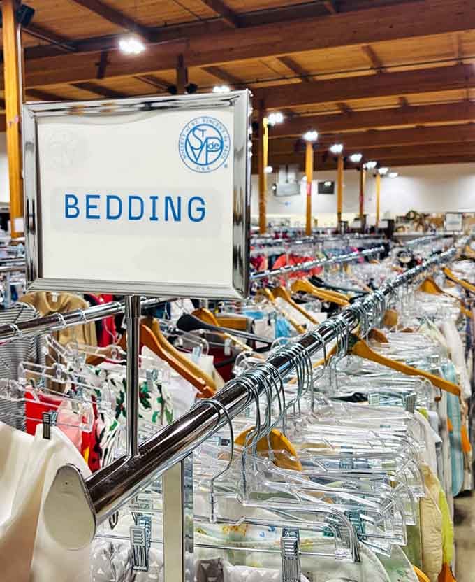 The bedding section stretches on like a linen lover's fantasy, organized and ready to refresh your entire bedroom aesthetic.