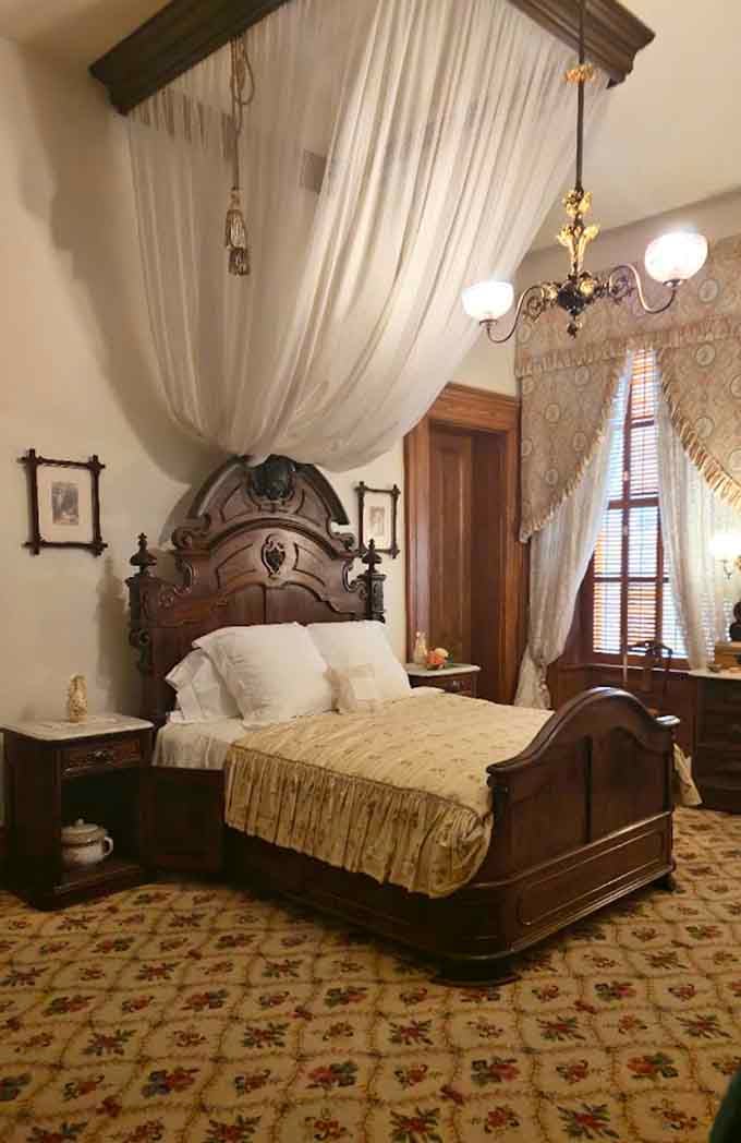 That canopy bed with flowing drapes makes your IKEA furniture suddenly seem tragically inadequate by comparison.