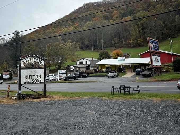 That vintage sign welcomes you to a place where the mountains meet memories and every visit reveals something new.