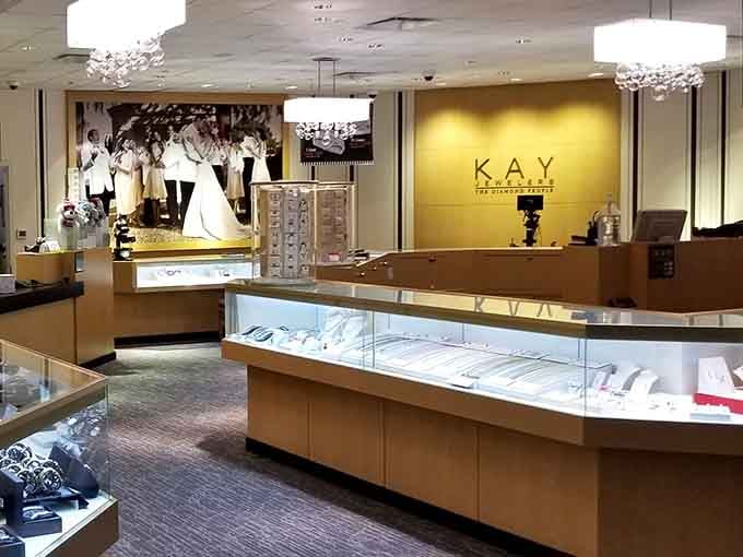 Kay Jewelers gleaming like a promise, where you can find that special sparkle without the special guilt that usually comes with it.