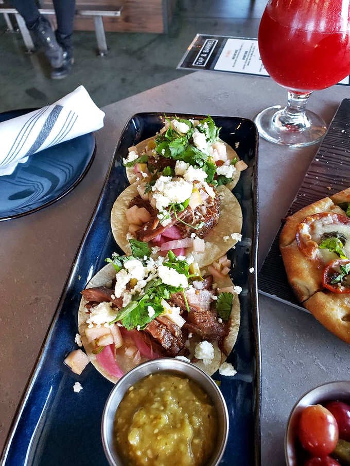 Short rib tacos with unexpected toppings prove that fusion cuisine doesn't have to be fussy to be absolutely fantastic.