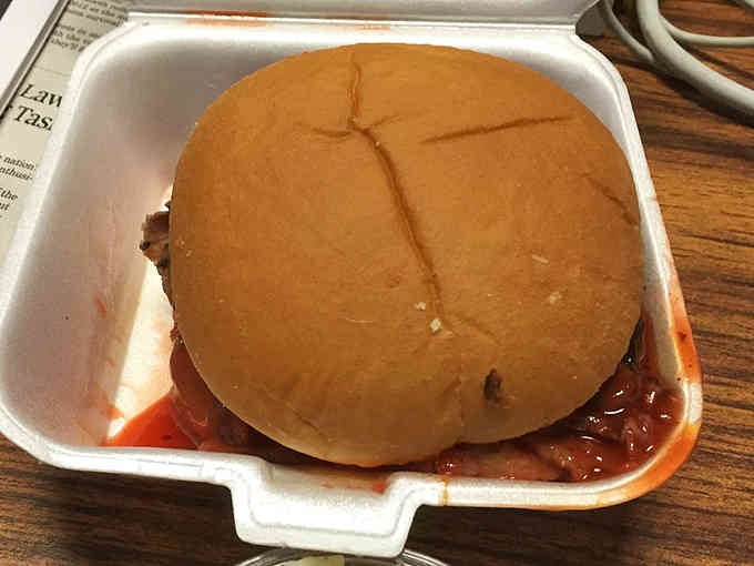 Sometimes the best sandwiches come in the simplest packages, no fancy wrapping paper required here.