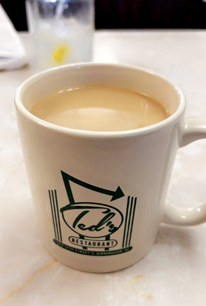 That Ted's logo on your coffee mug means you're about to enjoy a cup that tastes like Birmingham tradition.