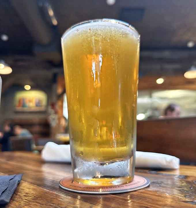 A cold beer at a barbecue joint is like the perfect soundtrack to your meal, refreshing and absolutely necessary.