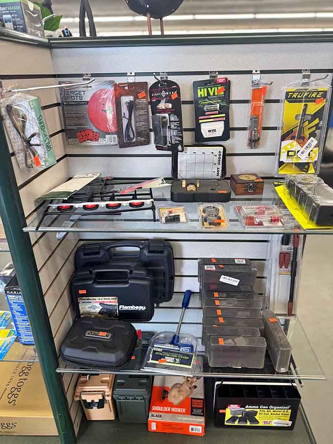 Tools and outdoor gear organized just enough to help you find exactly what your garage needs.