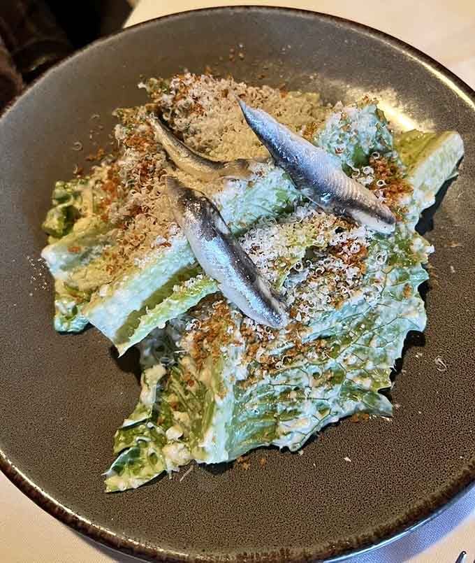 Caesar salad elevated to an art form, because even the classics deserve a standing ovation.