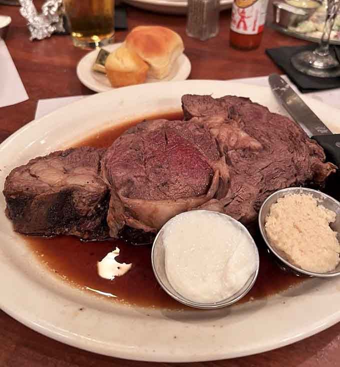 Prime rib so tender and juicy it practically melts before your fork even makes contact with the plate.