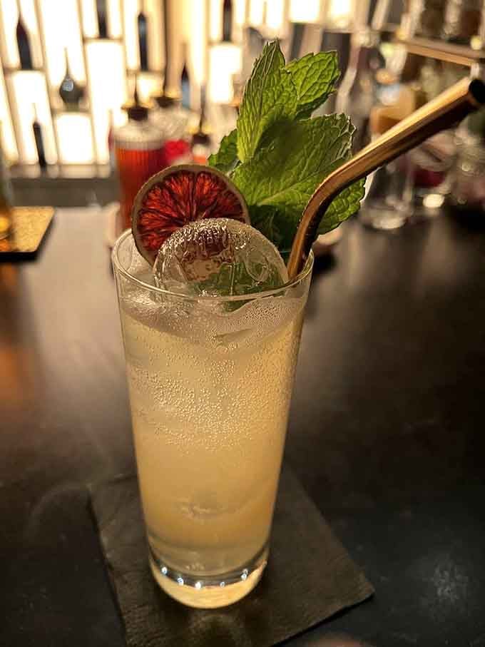 This mojito arrives looking like it just stepped off a tropical vacation, mint and citrus dancing together beautifully.