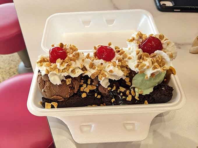 The banana split: proof that some classics never need updating, just proper execution and whipped cream.