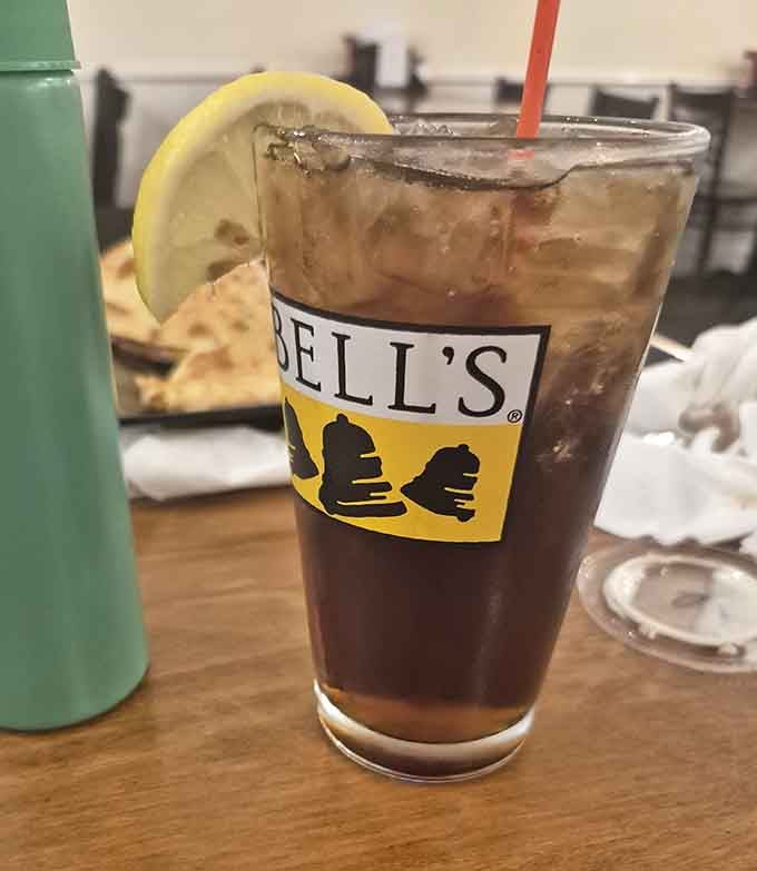 Bell's beverages ready to complement your meal, because great barbecue deserves an equally refreshing companion nearby.