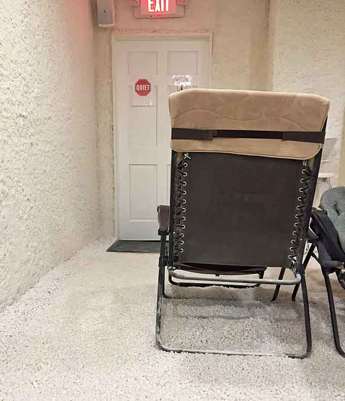 That "Quiet Zone" sign isn't a suggestion, it's a promise of the peaceful escape waiting just beyond.